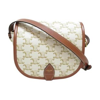 Celine Pre-owned Monogram Triomphe Canvas Crossbody - - Pre-owned - Damen - Wei&szlig; - ONE SIZE