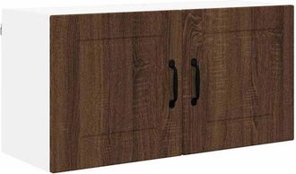 vidaXL Küchenwandschrank mit Regal Braun Eichen-Optik 80 x 31 x 40 cm vidaXL