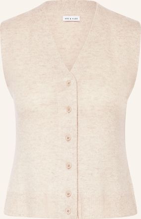 Mrs & Hugs Mrs & Hugs Strickweste Mit Cashmere weiss