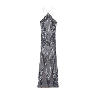Patrizia Pepe Femme, Robes, Gris, Taille: 40 FR Robe Longuette