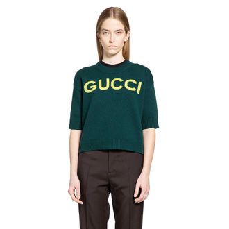 Gucci Gucci Intarsia Wool Top