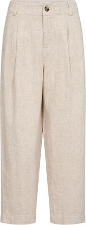 Part Two Femme, Pantalons, Beige, Taille: 40 FR Pantalon Fusel&eacute; M&eacute;lange Ch&ecirc;ne Fran&ccedil;ais