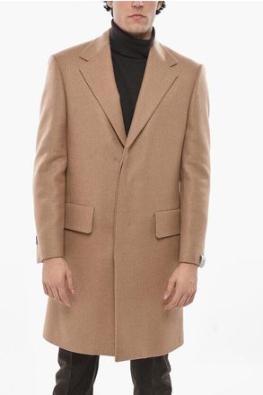 Corneliani CIRCLE Solid Color Fully-Lined Coat with Flap Pockets Gr&ouml;&szlig;e 48