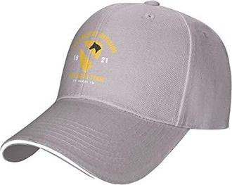 Generic Casquette Trucker 1Re Division De Cavalerie, Premi&egrave;re &Eacute;quipe S&eacute;chage Rapide Sun Protection Casquettes R&eacute;glable Chapeau pour P&ecirc;che Homme Course