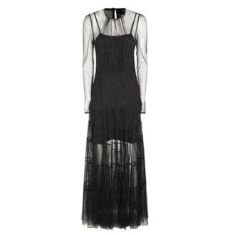 Twinset Robe longue 262Tt2150 - Femme - Robes - Noir - Taille: 40 FR