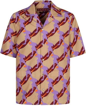 Gucci Herren, Shirts, Beige, SGr&ouml;&szlig;e