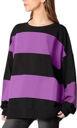 Generic Halloween - Sweat-shirt turc côtelé à manches longues et paillettes - Col rond - Coupe ample - Pour femme, Styles 4, XL