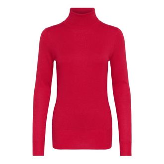 Kaffe Cols roul&eacute;s - Femme - Pulls - Rouge - Taille: 36 FR