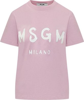 Msgm Msgm, Femme, Tops, Rose, Taille: 42 FR T-Shirt