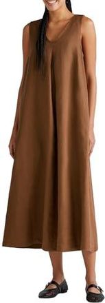 Benetton Vestito 4aghdv07c Robe, Marron, M Femmes