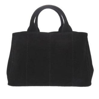 Prada Pre-owned Sac bandouli&egrave;re en toile - Femme - Pre-owned - Noir - Taille: ONE Size