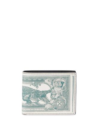 Off-white Off Currency Portemonnaie - Gr&uuml;n