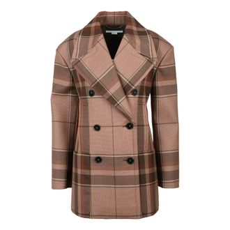Stella McCartney Zweireihiger Mantel - - Coats - Damen - Braun - S