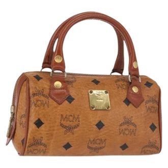 MCM Sac &agrave; main en plastique Pre-owned - Femme - Pre-owned - Brun - Taille: ONE Size