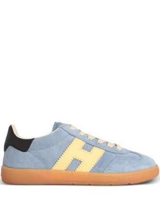 Hogan baskets H-Stripes en daim - Bleu