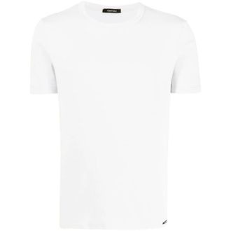 Tom Ford Kurzarm-Rundhals-T-Shirt - - Tops - Herren - Wei&szlig; - S