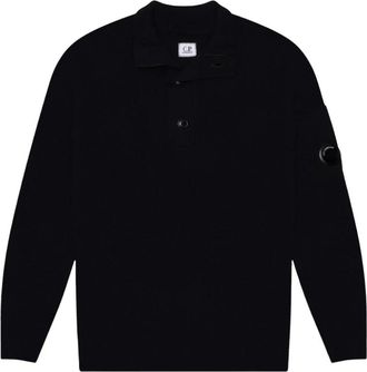 C.P. Company C.p. Company - Polo Col Tricot - Homme - Tops - Noir - Taille: L
