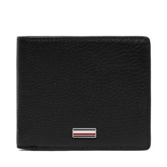 Tommy Hilfiger Geldb&ouml;rse Tommy Hilfiger Th Central Cc Flap And Coin AM0AM14497 Schwarz