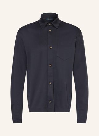 Herno Herno Strickhemd Comfort Fit blau