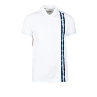 Dirk Bikkembergs Polo-Shirt aus Baumwolle Elasthan - - Tops - Herren - Wei&szlig; - S