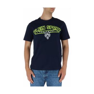 Plein Sport Tiger Head TShirt Short Sleeves - - Sport - Herren - Blau - S