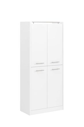 Schildmeyer Hochschrank 701611 Trient, 70,7 x 35 x 157,5 cm, wei&szlig; matt