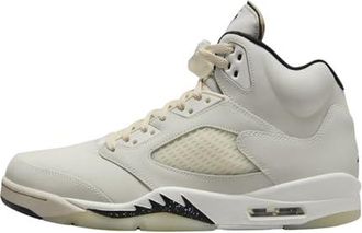 Nike Nike Baskets Air Jordan 5 Retro SE pour homme, Sail/Black-lt Orewood Brn, 7