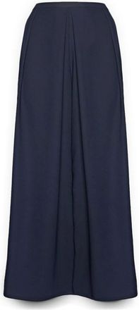 Elena Miro Femme, Pantalons, Bleu, Taille: 56 FR Pantalon Palazzo en Cady