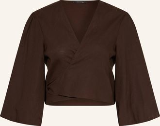 Comma Comma Bluse Mit 3/4-Arm braun