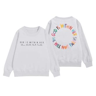 Generic Sweat-shirt pour femme - Motif religieux - Imprim&eacute; sur le devant et le dos - Mode d&eacute;contract&eacute;e - Mat&eacute;riau doux - Unisexe - Croyance - Haut tendance &agrave; 