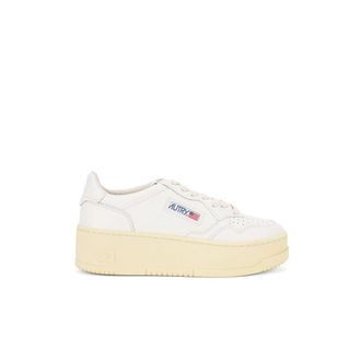 Autry Femme, Chaussures, Blanc, Taille: 41 EU Medalist Platform Baskets