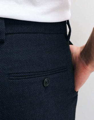 Jack & Jones pantalon de costume coupe super slim en bleu marine fonc&eacute;