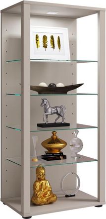 VCM Vitrine en verre en bois Glasol lll H. 115 x B. 52 x T. 35 cm