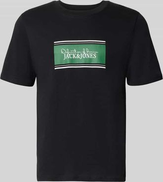 Jack & Jones Regular Fit T-Shirt mit Logo-Print Modell Buster