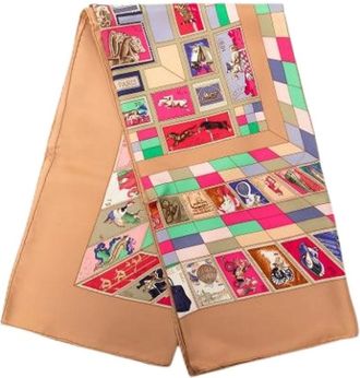 Herm&egrave;s Pre-owned Foulard Correspondance - Femme - Pre-owned - Multicolore - Taille: ONE Size