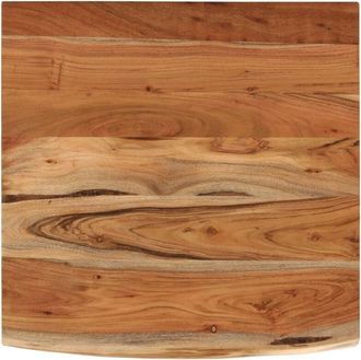 vidaXL Dessus de bureau carr&eacute; bois massif dacacia bordure assortie Vidaxl
