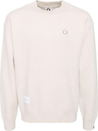 Aape By A Bathing Ape Pullover mit Moonface-Logo - Nude
