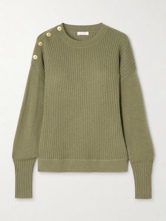 Eres Savoureux Pullover Aus Einer Woll-kaschmirmischung - Gr&uuml;n