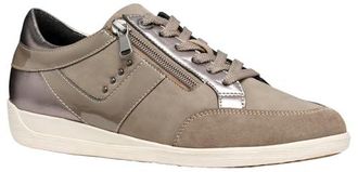 Geox Women D Myria C Sneaker, Gun Taupe, 2 UK