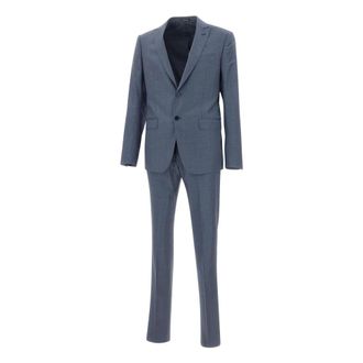 Emporio Armani Homme, Costumes, Bleu, Taille: S M-Line Costume Deux Pi&egrave;ces en Laine