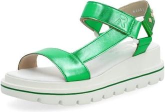 Rieker EVOLUTION W1651 Sandales à plateforme pour femme, Vert 52., 39 EU