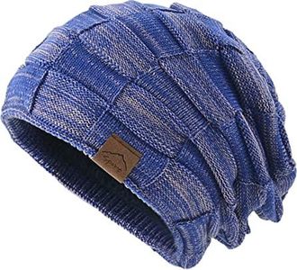 Generic Chapeau dhiver chaud en laine de couleurs m&eacute;lang&eacute;es pour femme avec lumi&egrave;re, violet, Taille unique