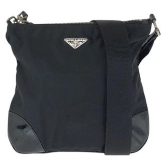 Prada Pre-owned Tessuto Nylon Schultertasche - - Pre-owned - Damen - Schwarzk - ONE SIZE