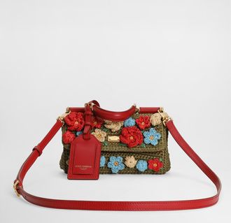 Dolce & Gabbana My Sicily Raffia Crochet Handbag - Frau Handtaschen Multicolor Onesize