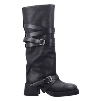 Miista Katarzyna Belt Boot - - Shoes - Damen - Schwarzk - 40 EU