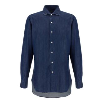 Finamore Herren, Shirts, Blau, MGr&ouml;&szlig;e