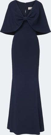 Elie Saab Robe longue en cr&ecirc;pe