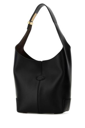 Tod's Womens Sacca Bucket Bag Black Calf
