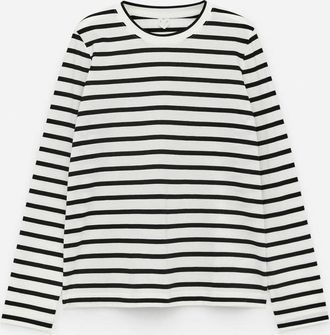 Arket IRIS Charakteristisches Langarm-T-Shirt -Schwarz