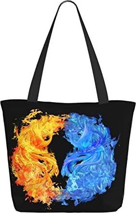 AOOEDM Fiery-Phoenix Ladies Shopping Bag 13x11x7in.Le cadeau parfait pour la Saint-Valentin.Cest de la Saint-Valentin pour maman, fille, &eacute;pouse, etc